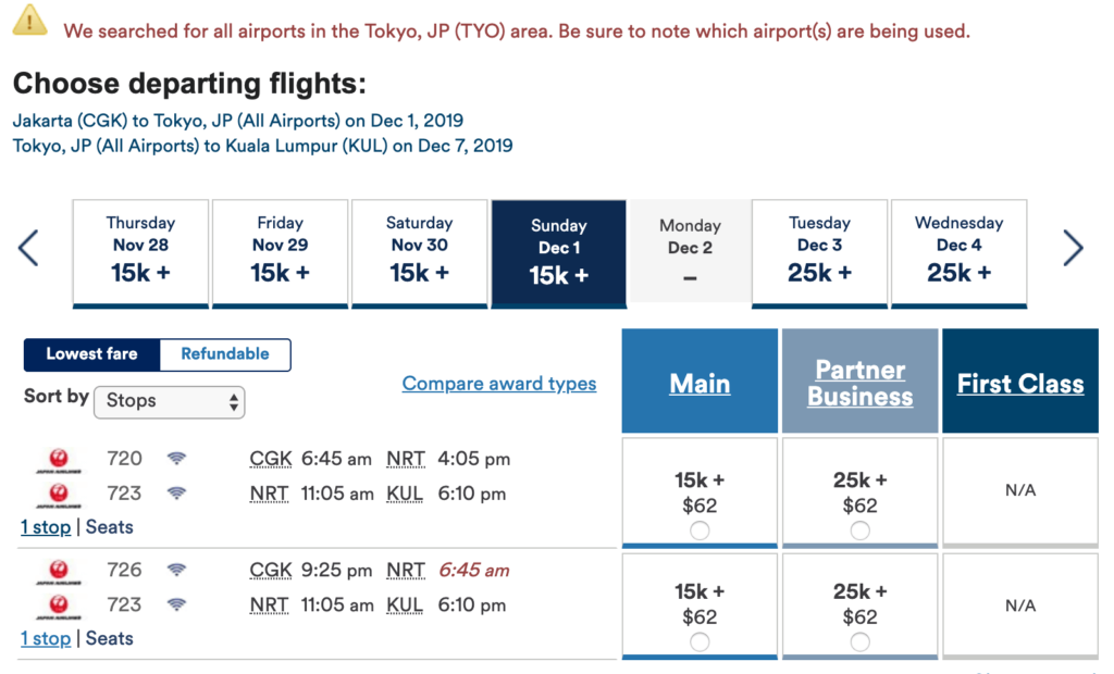 TRIK: Business Class Japan Airlines P.P. ke Jepang Rp 7 - 9 Jutaan ...
