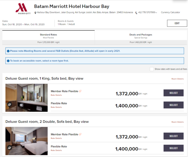 Marriott Batam Info - PinterPoin