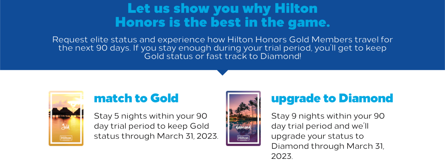 Dibuka Kembali: Dapatkan Status Gold & Diamond Hilton Honors Melalui ...
