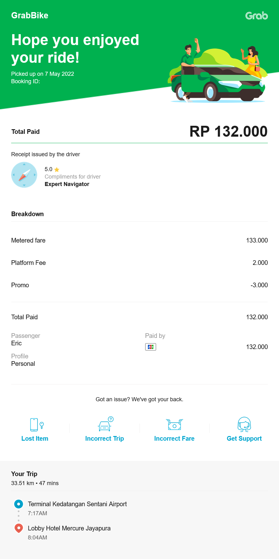 Screenshot 2022 08 18 at 22 59 57 Gmail Your Grab E Receipt 1 PinterPoin