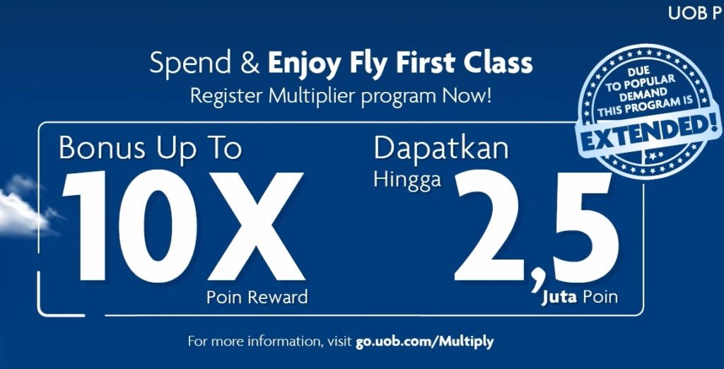 Promo 10x Poin UOB PRIVI Miles Kembali Hingga Januari 2023! - PinterPoin