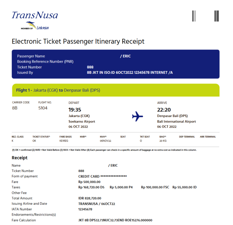 Flight Review: TransNusa Economy Class Jakarta - Bali (Penerbangan ...