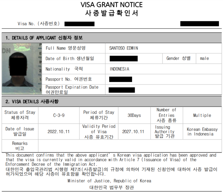 Panduan Lengkap Membuat Visa Korea Multiple Entry - PinterPoin