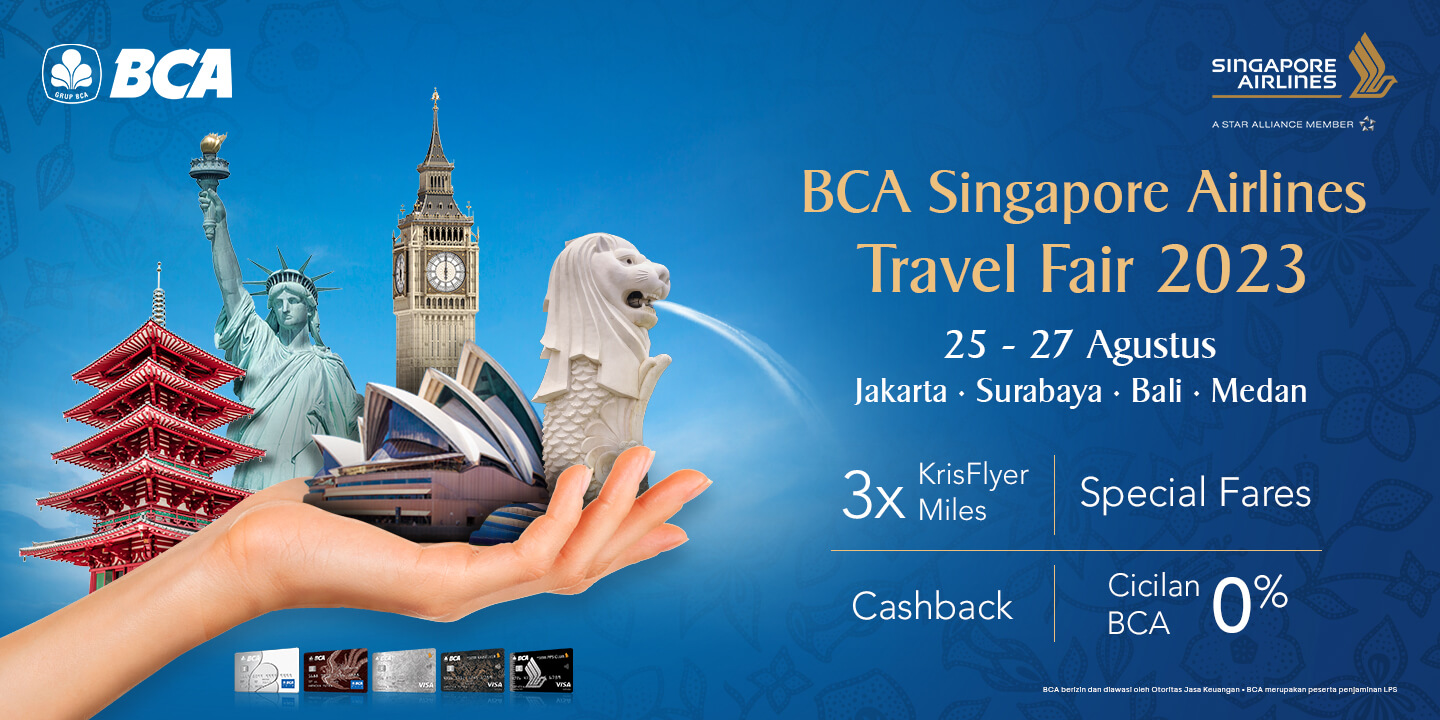 Catat Tanggalnya: BCA Singapore Airlines Travel Fair 2023 (Agustus) - PinterPoin