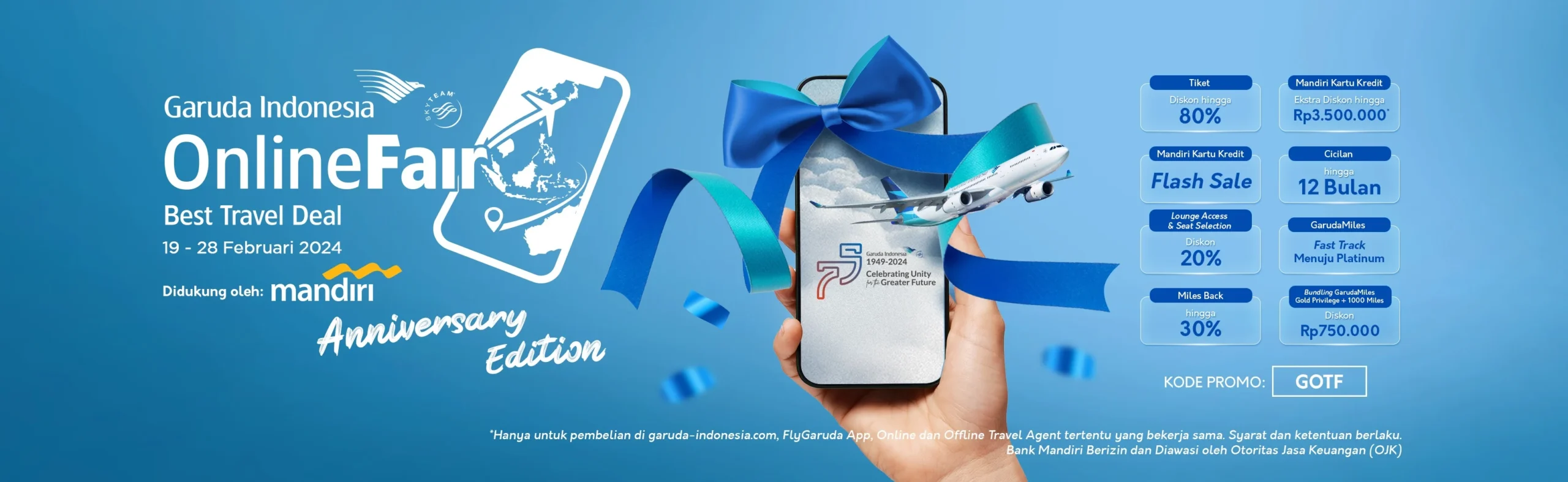 Promo: Miles Back GarudaMiles Hingga 30% Di GOTF Februari 2024 - PinterPoin