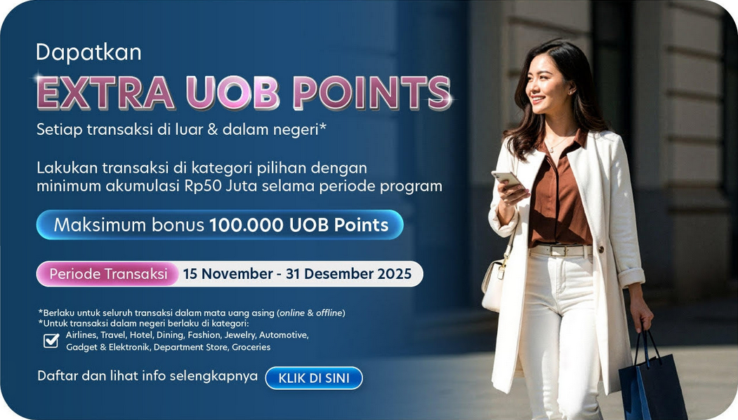 Wajib Dipertimbangkan: Bonus Poin dari UOB Zenith & UOB PRIVI Miles Hingga 12.776 Miles/Kartu ...
